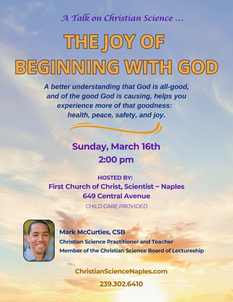 Lecture | Christian Science in Naples, Florida
